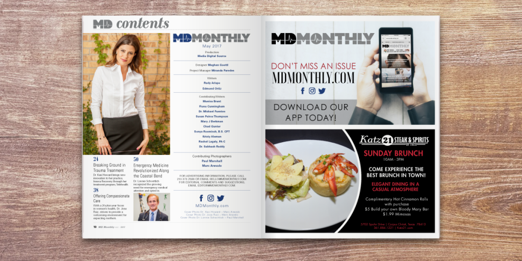 MD Monthly Magazine May Issue – Meghan Purkiss Creative